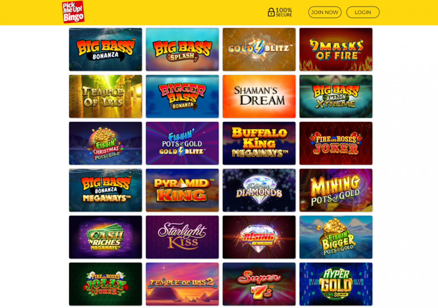 Pick Me Up Bingo | Get £50 Bonus Cash + 50 Free Spins